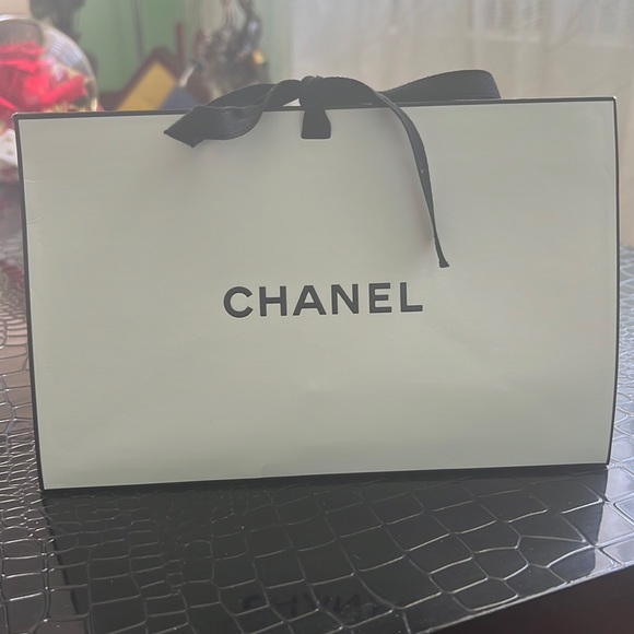 CHANEL | Other | Chanel Paper Mini Gift Bag Comes With Silk Chanel ...